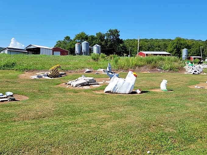 This sprawling collection proves that someone looked at ordinary boulders and saw extraordinary possibilities waiting to happen.