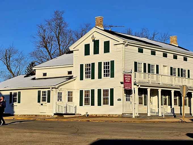 That classic white clapboard exterior isn't just pretty, it's been turning heads since before your great-grandparents were born.