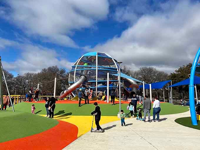 That gleaming dome isn't a spaceship landing, it's where childhood dreams take flight every single day.