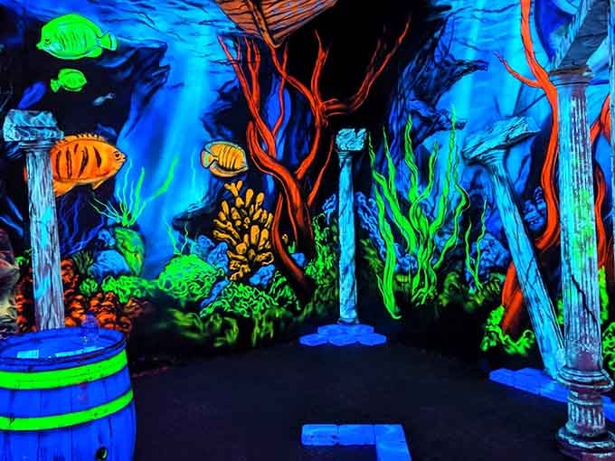 When the ocean floor meets a paint factory, magic happens in the most delightfully absurd way possible.