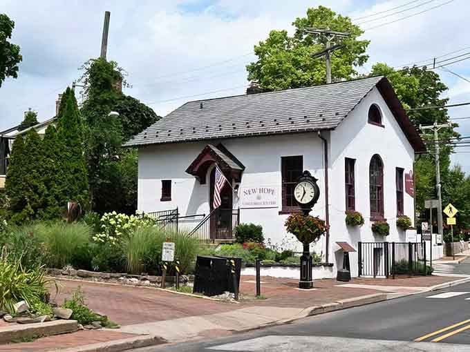 Tree-lined streets and historic buildings create the kind of town where your GPS becomes completely unnecessary and wonderfully irrelevant.