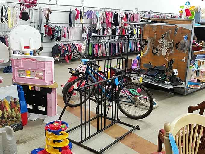 From bicycles to baby toys, America's Thrift Stores is where childhood dreams and adult hobbies collide in a treasure hunter's paradise.