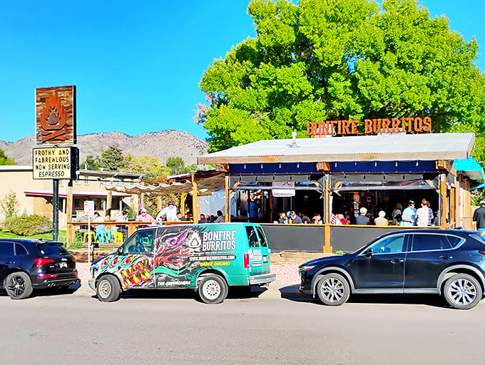 Nestled against Colorado's golden foothills, Bonfire Burritos' vibrant storefront and colorful food truck promise a breakfast adventure worth any morning commute.