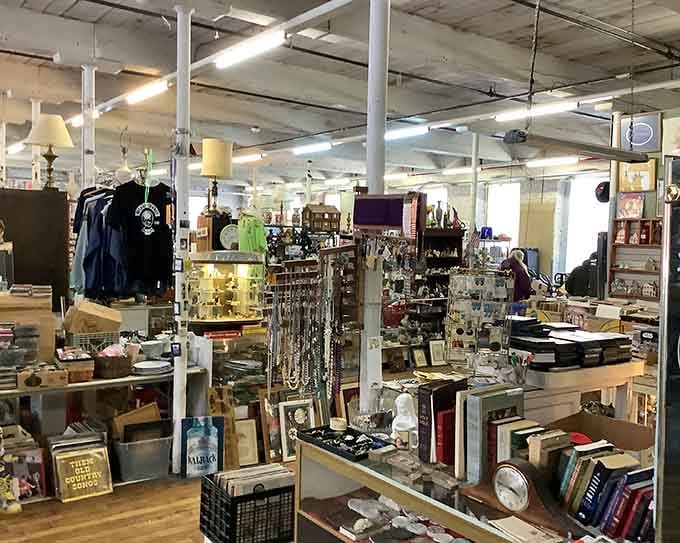 A treasure hunter's paradise where time stands still and possibilities are endless. Every aisle promises discoveries that'll make your inner collector do a happy dance.