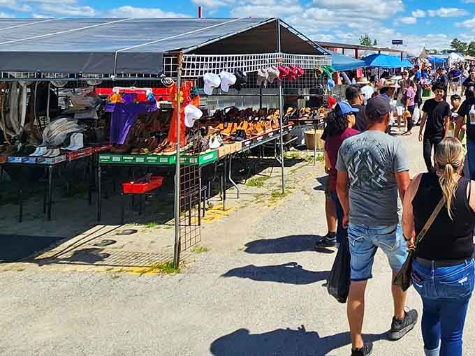 Treasure hunters navigate the bustling aisles at Montana Charlie's, where one person's castoff becomes another's prized possession.