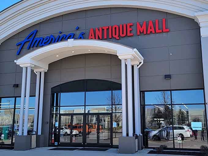 That gleaming entrance isn't just a doorway, it's a portal to every decade you've ever lived through.