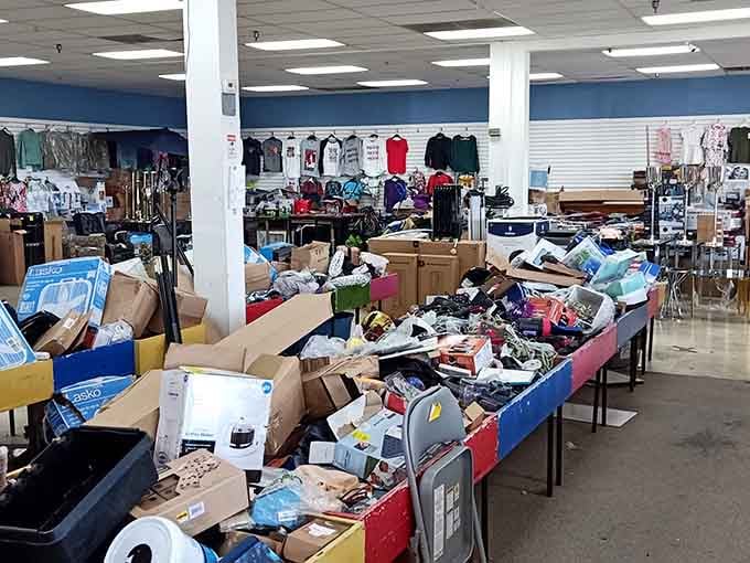 Inside, it's like someone turned a department store upside down and shook out all the best deals.