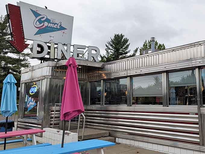 The Comet Classic Diner & Creamery beckons with retro charm and the promise of milkshakes that'll change your life.