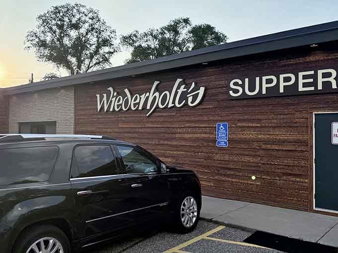 The wood-paneled exterior promises old-school supper club charm, and trust me, it delivers on every delicious word.