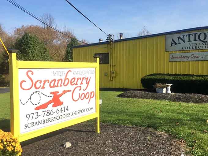 The welcoming sign promises exactly what's inside: antiques, vintage finds, and collectibles galore awaiting your discovery.
