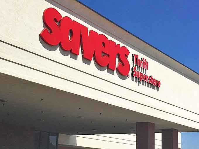 The iconic red Savers sign beckons like a lighthouse for bargain hunters navigating the sea of retail options in Sioux Falls.