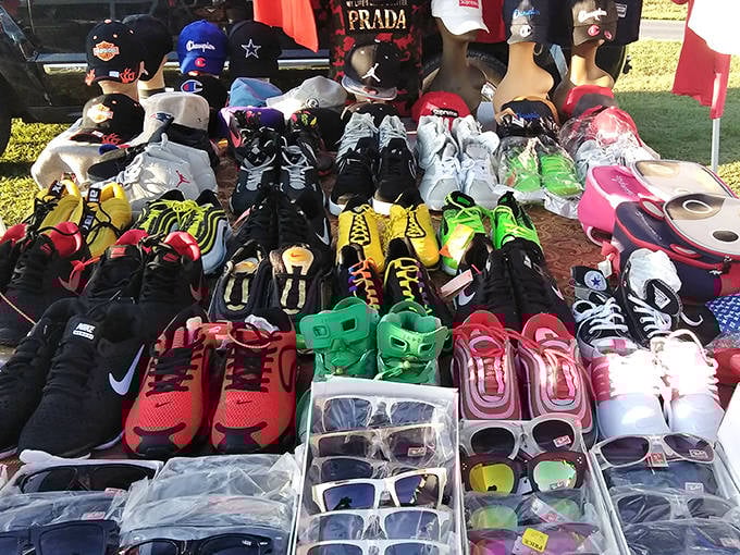 Sneaker heaven awaits at County Line's outdoor vendors&mdash;from vintage Nikes to trendy kicks, all priced to move faster than your wallet can object.