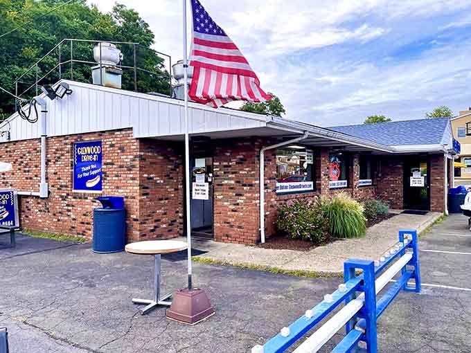That brick exterior and classic signage aren't trying to be retro, they just never stopped being authentic.