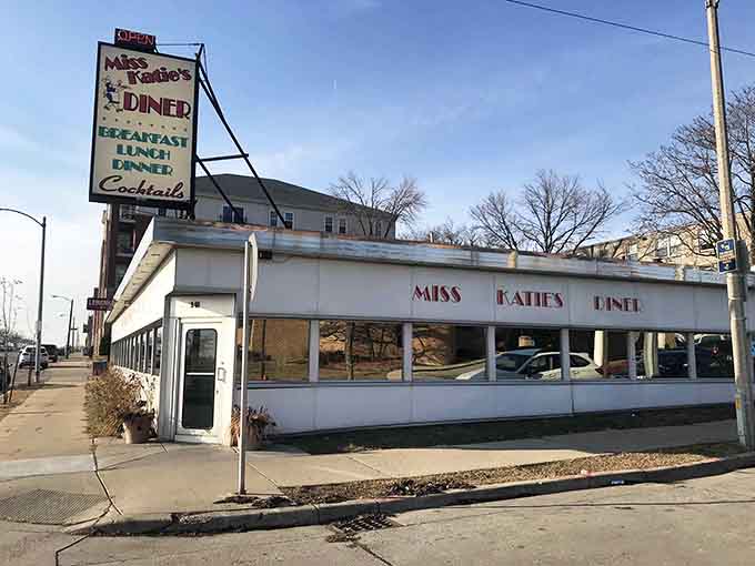 That gleaming white exterior isn't just architecture; it's a beacon calling you home to comfort food and simpler times.