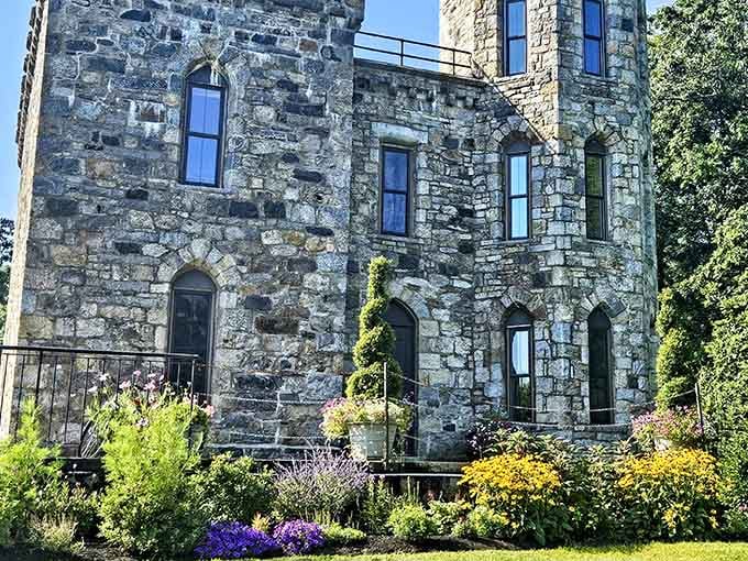 Stone turrets rising from New England soil like someone misplaced a piece of Scotland during colonial times.
