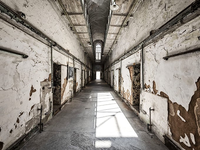 Those vaulted ceilings and endless corridors make you feel like you've stepped into a Gothic cathedral&mdash;except this one housed criminals instead of choir boys.