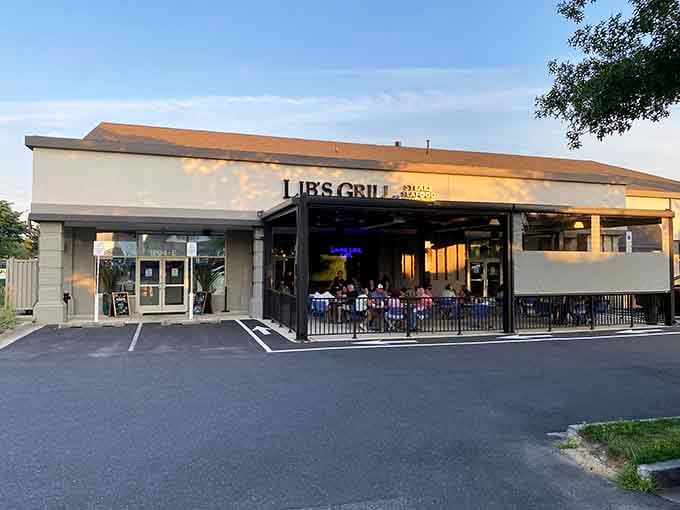 The welcoming facade of Lib's Grill promises good times and even better food inside.