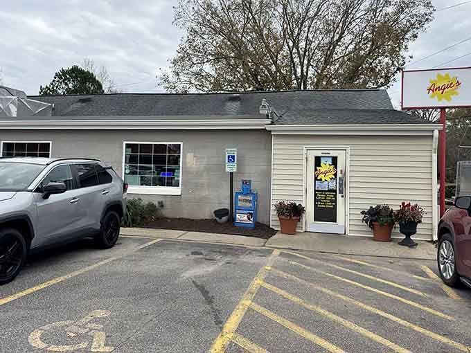 This simple restaurant exterior is a promise of the homestyle magic waiting inside.