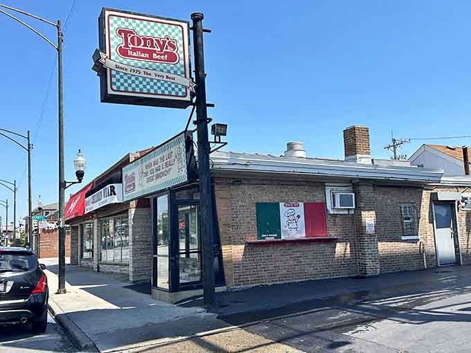 "When was the last time you had a REALLY great sandwich?" Tony's storefront asks the eternal question every Chicagoan must answer.