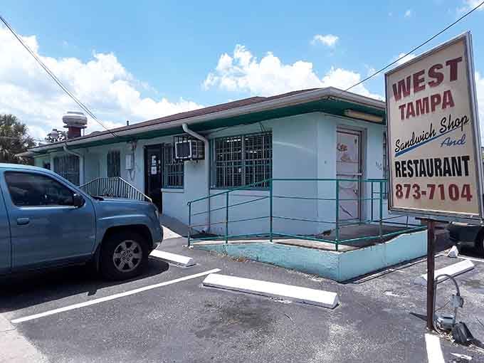 West Tampa Sandwich Shop's mint-green exterior proves you can't judge a culinary treasure by its humble cover.