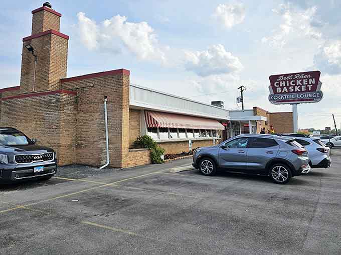 The classic roadside architecture and vintage signage prove that some things only get better with age, like fine wine and fried chicken joints.