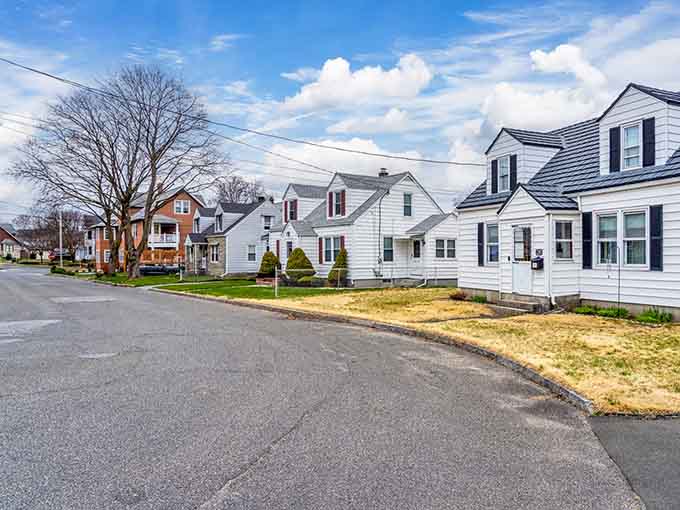 Classic New England neighborhoods where front porches still mean something and neighbors actually wave to each other.