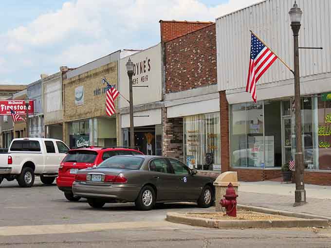 Storefronts lined up like old friends, each one holding decades of local memories and conversations.