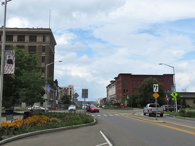 Downtown Olean greets you with historic brick buildings and wide streets &ndash; like a Norman Rockwell painting that somehow found room for parking spots.