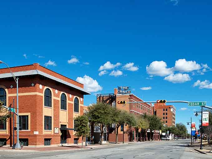 Cedar Street showcases downtown's revitalized charm where walkable streets don't require valet parking or astronomical meter fees.