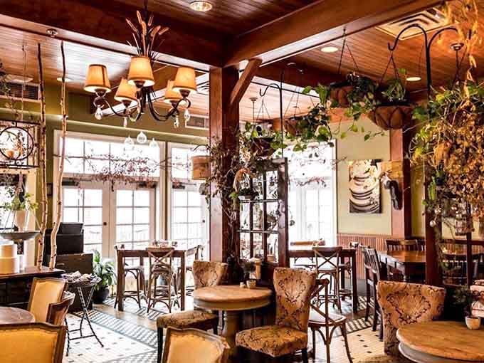 Step inside where warm wood meets cozy seating, and suddenly your problems seem deliciously far away.