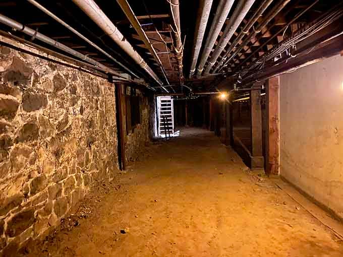 These dimly lit passages once witnessed Portland's darkest chapter, where unsuspecting souls vanished into maritime servitude below.