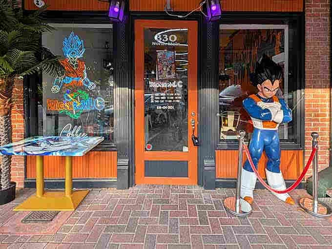 Vegeta welcomes you to noodle nirvana, because every great meal needs proper Super Saiyan security.