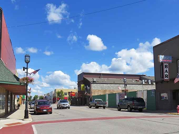 Downtown Eveleth offers that classic Main Street America vibe where you half expect Andy Griffith to stroll by whistling the theme song.