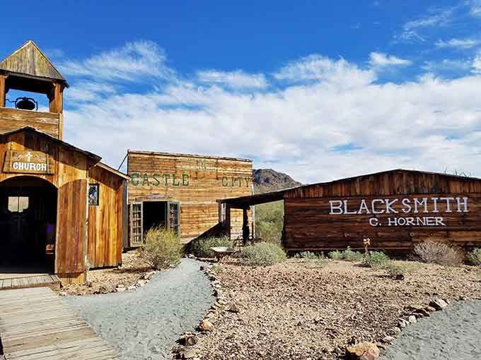 Castle City's main street looks ready for a showdown, minus the tumbleweeds and dramatic music.