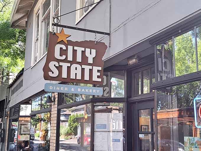 That classic corner diner vibe hits different when you know what's waiting inside for your taste buds.