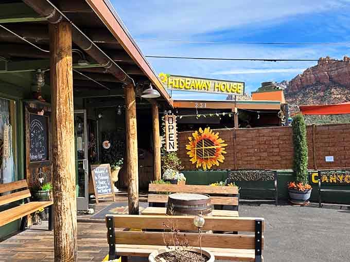 That sunflower welcomes you like an old friend who's been keeping Sedona's best secret all to themselves.