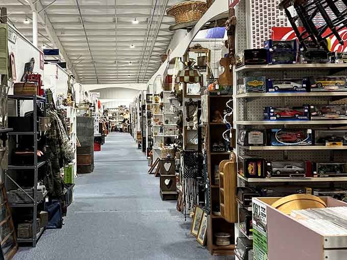 Endless aisles of possibility stretch before you like time itself &ndash; each booth a portal to a different decade waiting to be explored.