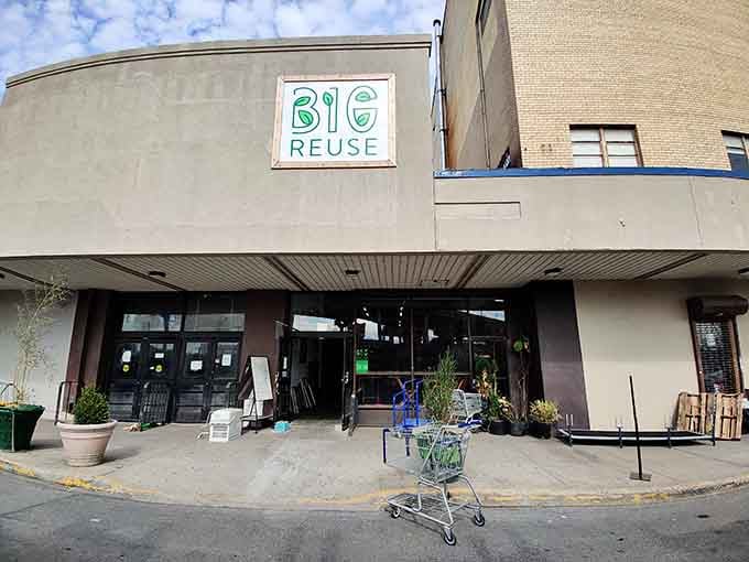 The unassuming facade of Big Reuse in Brooklyn hides a treasure trove of secondhand wonders waiting for their second act.