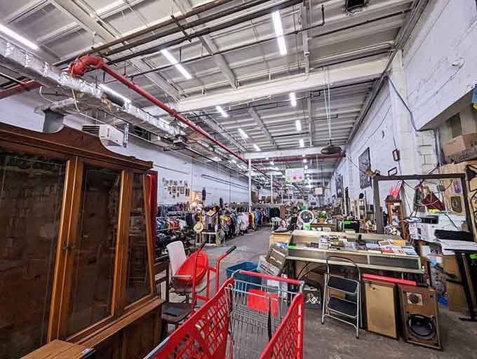 The unassuming facade of Big Reuse in Brooklyn hides a treasure trove of secondhand wonders waiting for their second act.