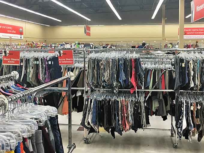 Rack after glorious rack of clothing possibilities &ndash; where fashion dreams and budget realities live in perfect harmony.