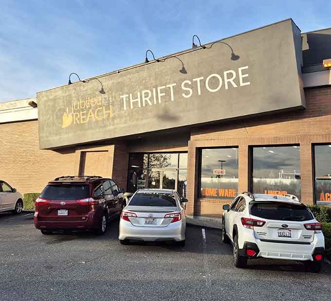 The unassuming storefront hides a wonderland of secondhand treasures. Like finding a secret portal to bargain heaven in suburban Bellevue.