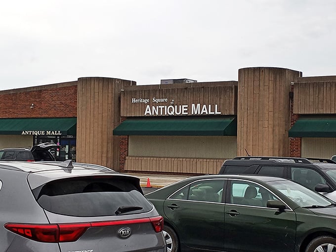 Unassuming on the outside, magical on the inside. Heritage Square's modest brick exterior hides a wonderland that would make any vintage enthusiast weak in the knees.