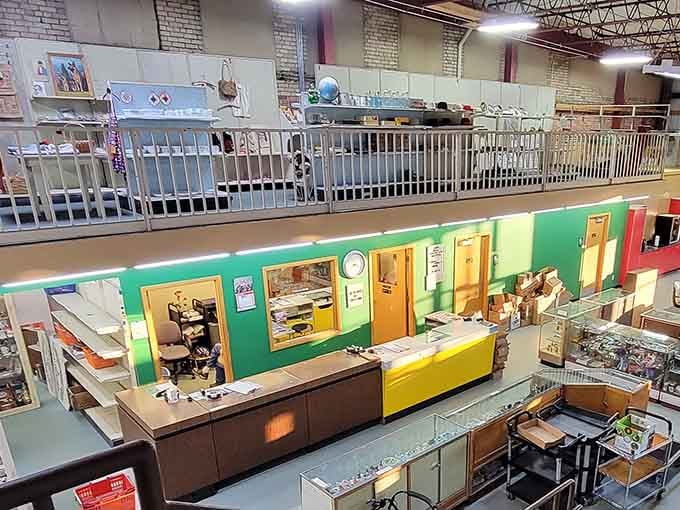 Two levels of treasure-hunting paradise means twice the chances to find that perfect piece you didn't know you needed.