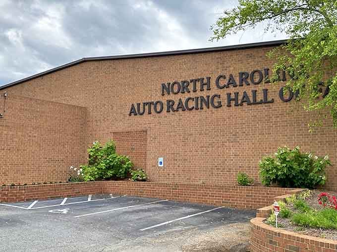 The unassuming brick exterior of the North Carolina Auto Racing Hall of Fame belies the treasures of speed and history waiting inside.
