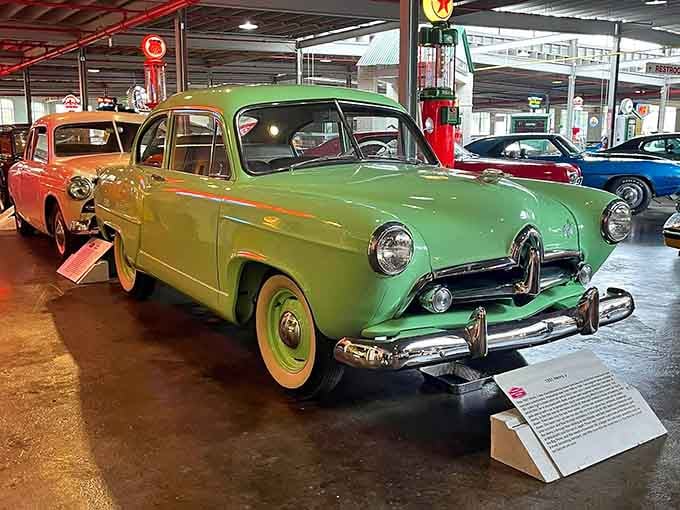 This minty green beauty looks like it just drove off the set of a classic family road trip movie.