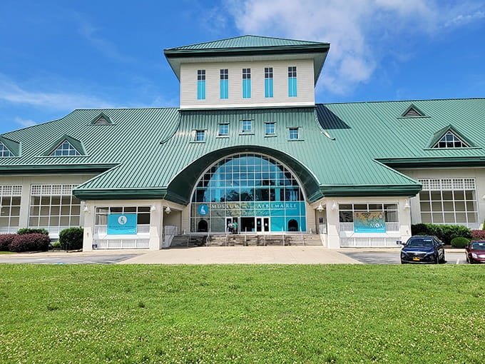 That green roof and grand glass entrance aren't just for show, they're your gateway to northeastern North Carolina's best-kept secret.