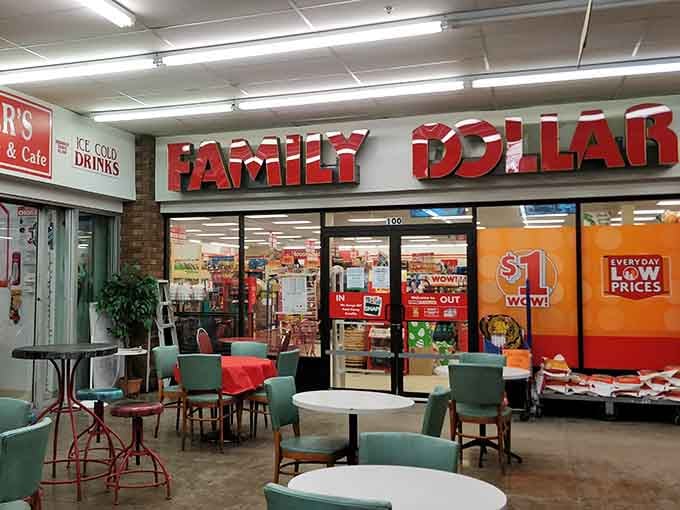 Take a breather at these retro tables while you contemplate which treasures are coming home with you.