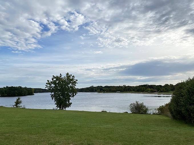 When the sky puts on a show this dramatic, even the lake stops to admire its reflection.