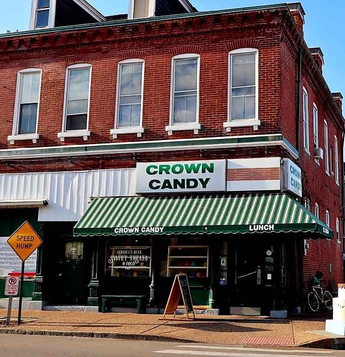 That green and white striped awning has been welcoming sweet-toothed pilgrims for generations, and it's not stopping now.