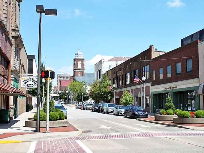 Market Street's blend of historic architecture and modern life creates a Main Street USA that Norman Rockwell would have painted, minus the traffic lights.